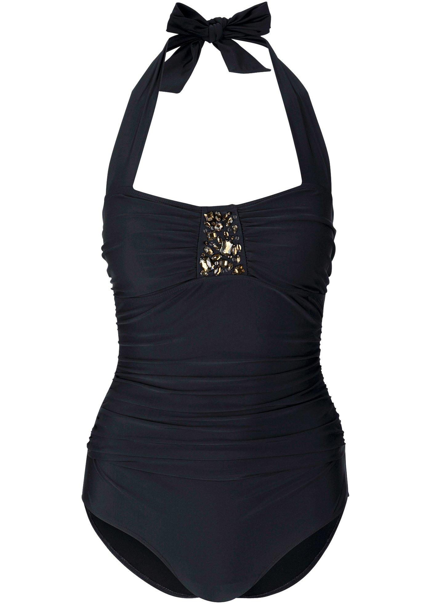 Aparter Shape Badeanzug mit leichter Formkraft - schwarz