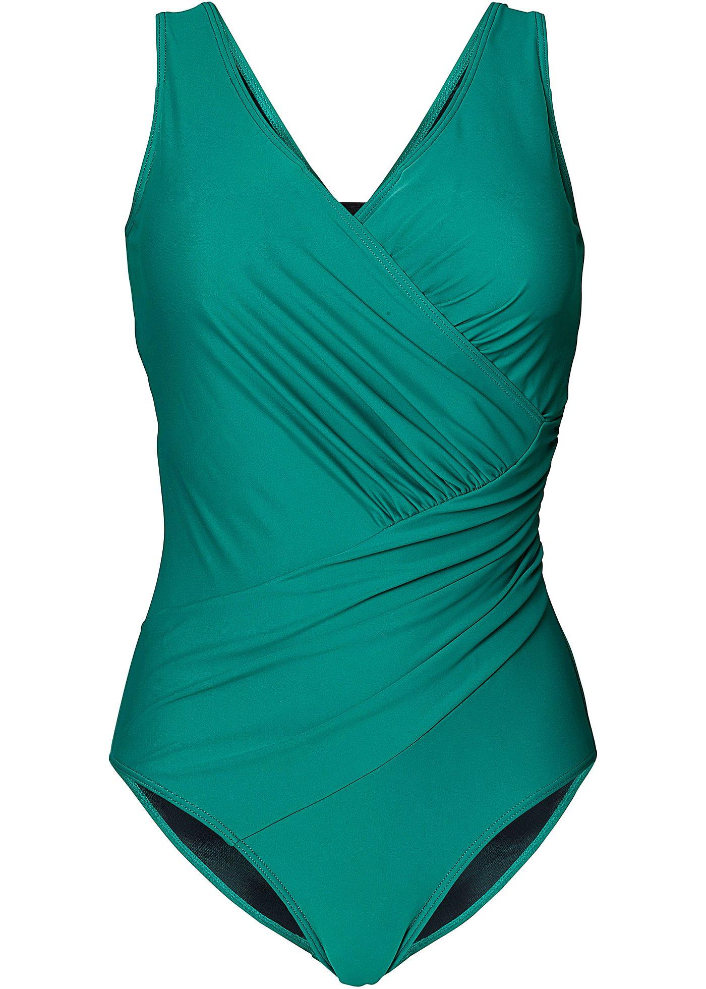 Stilvoller Shape Badeanzug mit leichter Formkraft - petrol