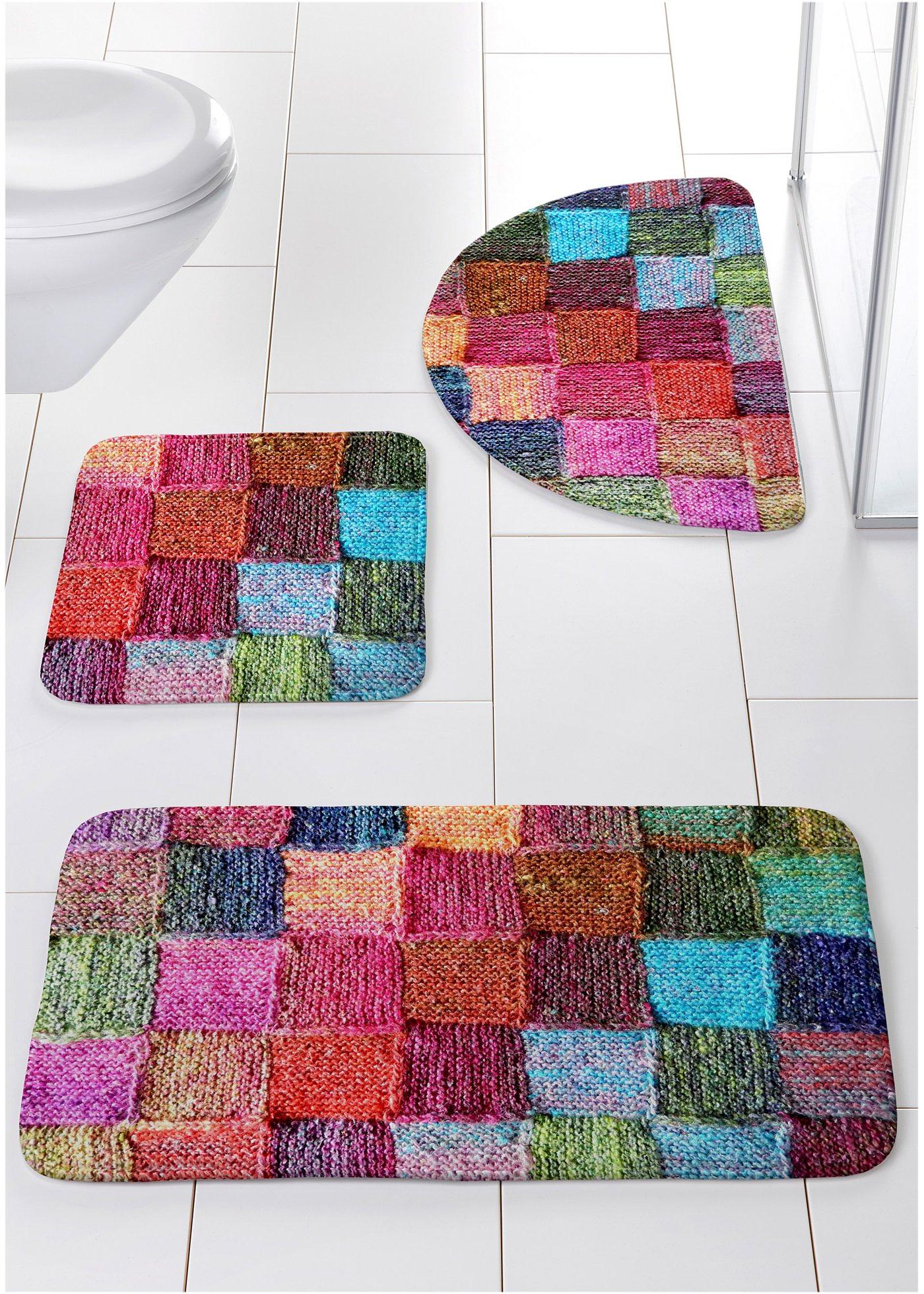Badematte in bunten Farben, Memory Schaum - bunt