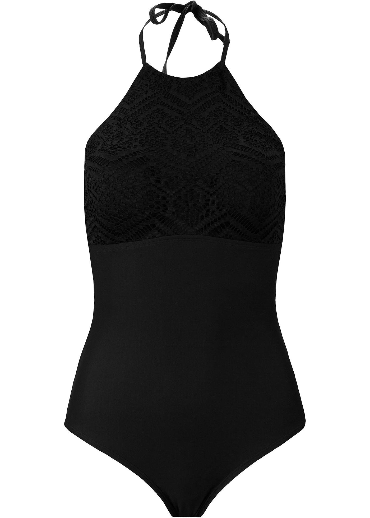 Femininer Shape Badeanzug aus formgebendem Material - schwarz