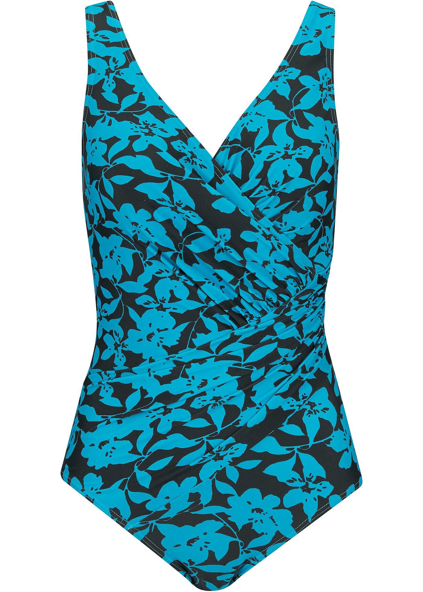 Attraktiver Shape Badeanzug Langgröße mit leichter Formkraft - schwarz ...