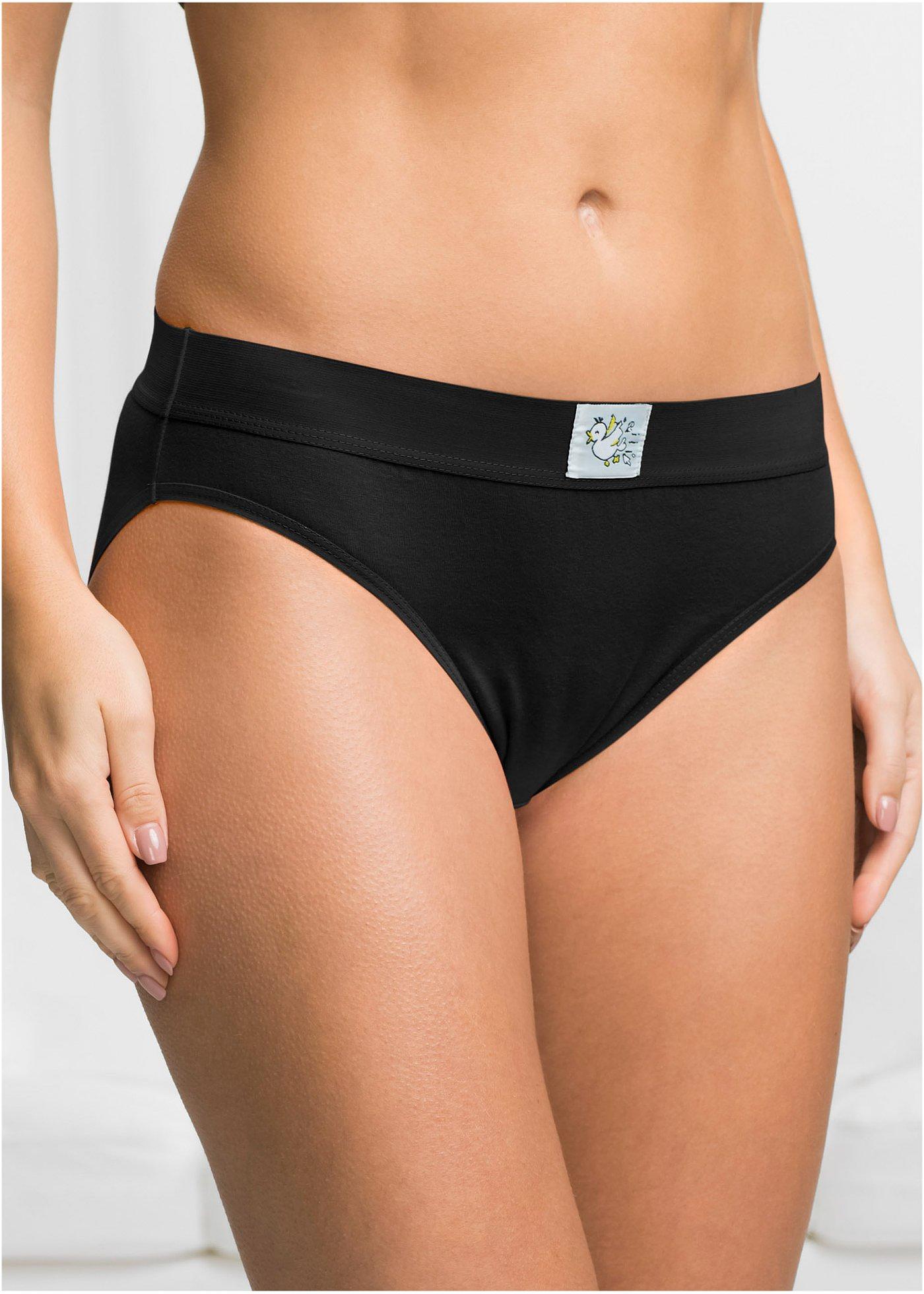 Klassischer Slip mit niedlichem Detail im Multipack - schwarz Klassischer Slip mit niedlichem Detail im Multipack - schwarz
