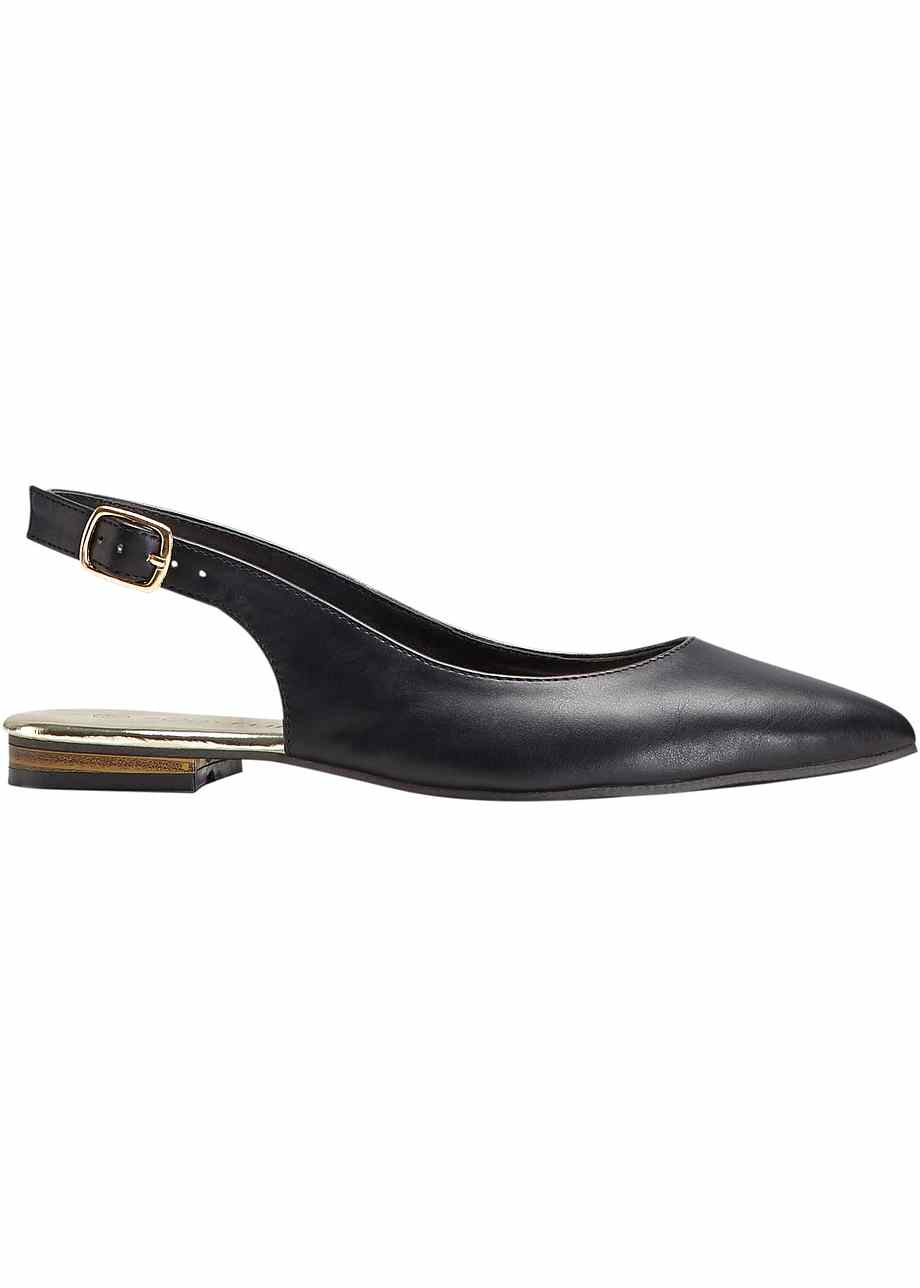 Moderner Sling Ballerina - schwarz