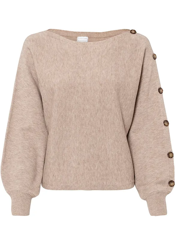 auffallender Pullover - beige - Damen | bonprix