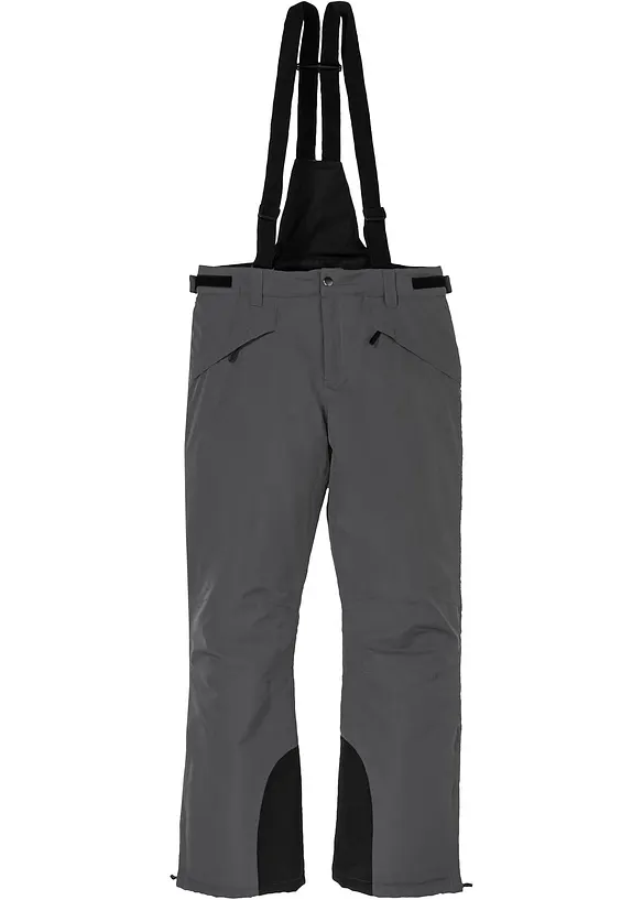 Ski Funktions Thermohose Mit Abnehmbarem Latz Grau Bonprix