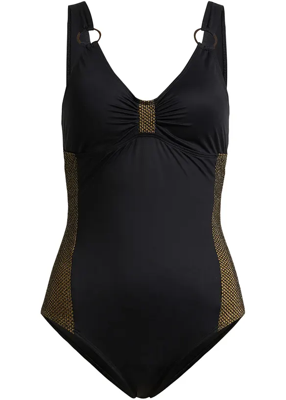 Shape Badeanzug mit exklusivem Material - schwarz | bonprix