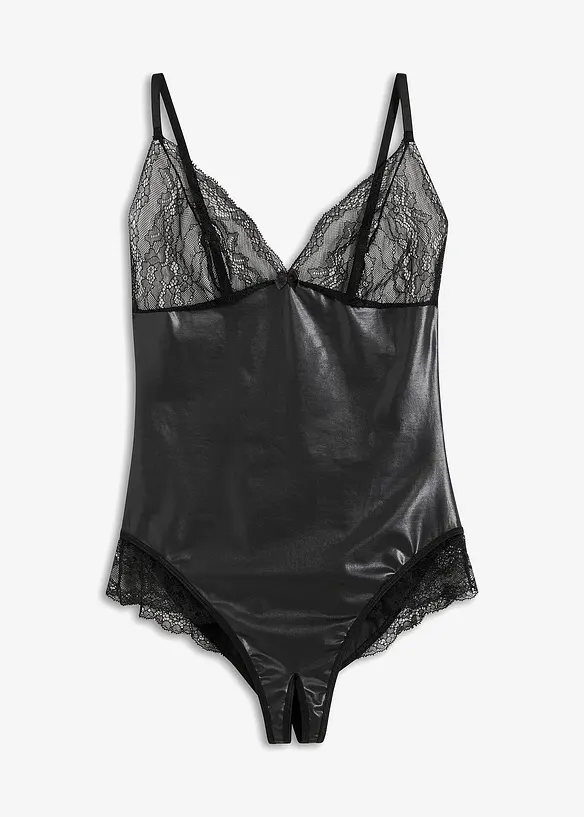 Sexy Body mit schöner Spitze - schwarz - Damen | bonprix
