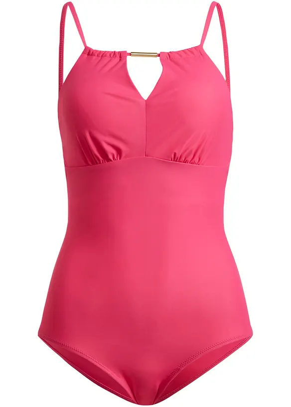 Femininer Shape Badeanzug aus formgebendem Material - pink