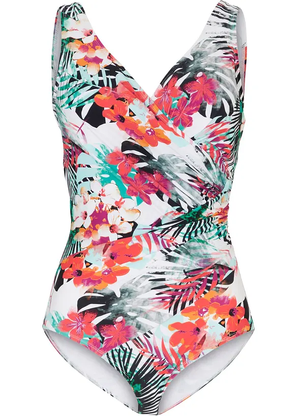 Stilvoller Shape Badeanzug mit mittlerer Formkraft - weiß - Damen