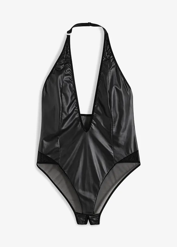 Sexy Neckholder Body - schwarz - Damen | bonprix