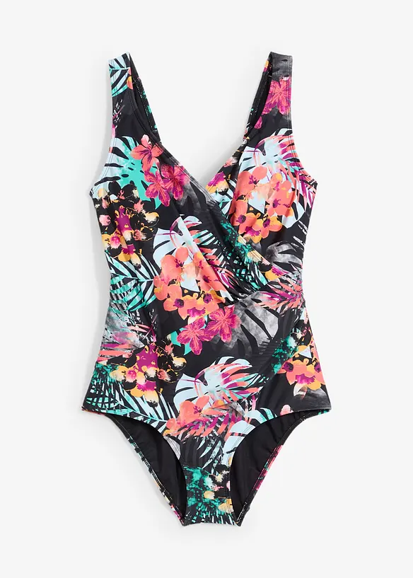 Stilvoller Shape Badeanzug mit mittlerer Formkraft - schwarz