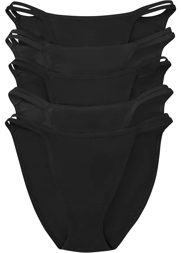 Bequemer Tange Minislip im Mehrpack - schwarz - Damen | bonprix