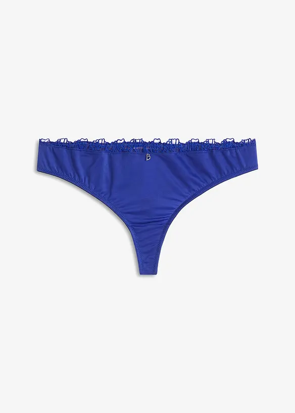 Bequemer String in toll glänzendem Blau-Ton - blau | bonprix