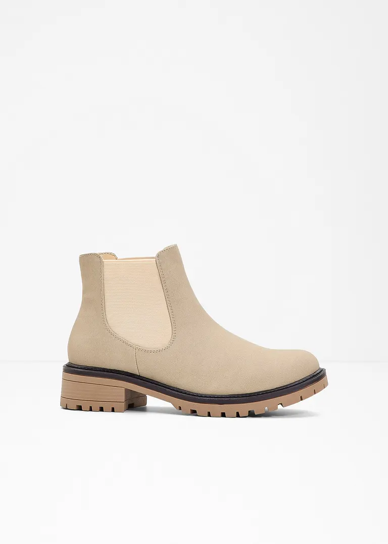 Schöner Chelsea Boot im Casual-Look - beige - Damen | bonprix